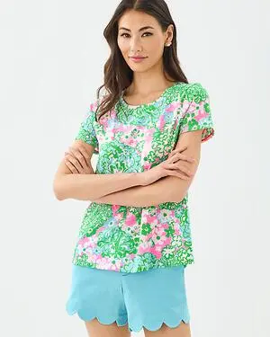 Lilly Pulitzer® Etta Scoop Neck Top - Multicolor