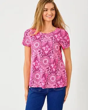Lilly Pulitzer® Etta Scoop Neck Top - Pink