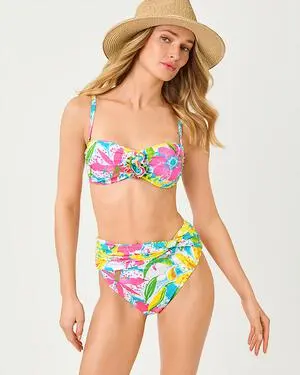 Lilly Pulitzer® Yarrow High Waisted Bikini Bottom - Multi Lovely Lilly
