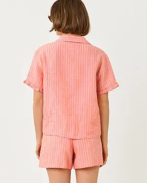 Lilly Pulitzer® Carden Ruffle Top - Orange