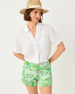 Lilly Pulitzer® Carden Ruffle Top White
