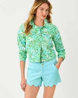 Lilly Pulitzer® Seaspray Linen Jacket - Mint