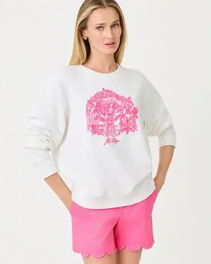 Lilly Pulitzer® Ballad Cotton Sweatshirt - White