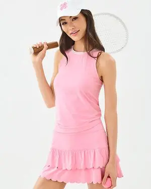 Lilly Pulitzer® Upf 50+ Luxletic Westley Cutout Tank - Conch Shell Pink
