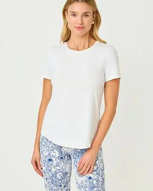 Lilly Pulitzer® Upf 50+ Luxletic Westley Active Tee - White