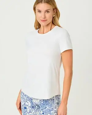 Lilly Pulitzer® Upf 50+ Luxletic Westley Active Tee - White