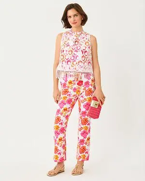 Lilly Pulitzer® Carwyn High Rise Crop Flare Pant - White