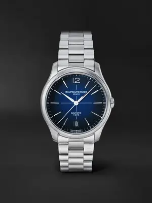 Baume & Mercier Clifton Automatic Stainless Steel Watch, Ref. 10792 - Blue