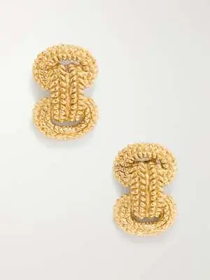 PAOLA SIGHINOLFI Maja 18-karat -plated Pewter Earrings - Gold