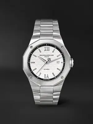 Baume & Mercier Riviera Automatic Stainless Steel Watch, Ref. 10829 - White