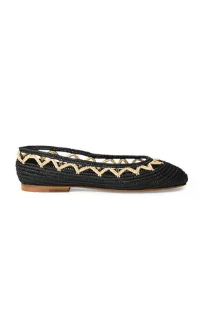 ODISSI Bea Rafia Ballet Flats