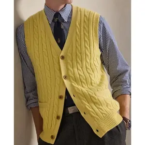 Ralph Lauren Cable-knit Wool-cashmere Sweater Vest
