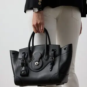 Ralph Lauren Soft Ricky 27 Calfskin Bag - Black
