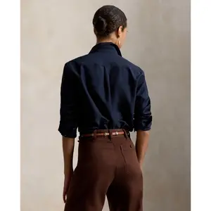 Ralph Lauren Relaxed Fit Cotton-silk Shirt - Hunter Navy