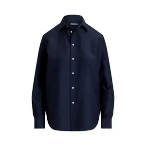 Ralph Lauren Relaxed Fit Cotton-silk Shirt - Hunter Navy