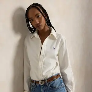 Ralph Lauren Ralph Lauren Classic Fit Cotton Corduroy Shirt With Embroidered Pony Warm White