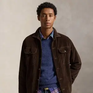 Ralph Lauren Fleece-lined Corduroy Overshirt - Nutmeg Brown