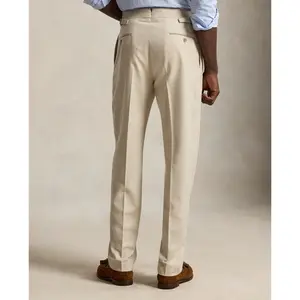 Ralph Lauren Wool Flannel Pleated Trousers