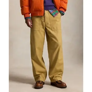 Ralph Lauren Relaxed Fit Reverse Sateen Utility Pant - Camel