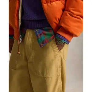 Ralph Lauren Relaxed Fit Reverse Sateen Utility Pant - Camel