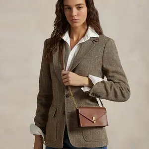 Ralph Lauren Polo Id Leather Chain Wallet & Bag - Cuoio