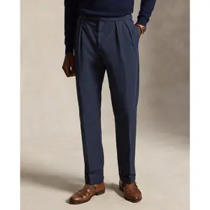 Ralph Lauren Pleated Cotton Poplin Suit Trousers