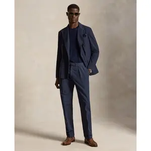 Ralph Lauren Pleated Cotton Poplin Suit Trousers