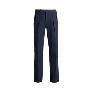 Ralph Lauren Pleated Cotton Poplin Suit Trousers