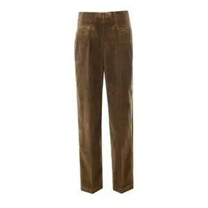 Etro Velvet Pants With Pegaso Buttons