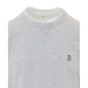 Brunello Cucinelli Faux Layering And Logo T-shirt