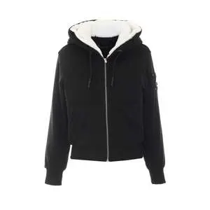 Moose Knuckles Classic Bunny Zip Hoodie - Black
