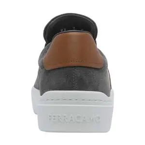 FERRAGAMO Gancini Suede Sneakers
