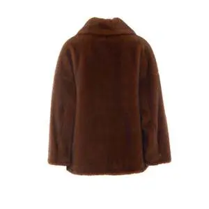 Herno Faux Fur Peacoat