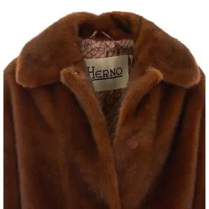 Herno Faux Fur Peacoat