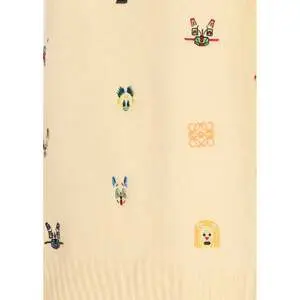 Loewe Embroidered Multicolor Effect Wool Sweater