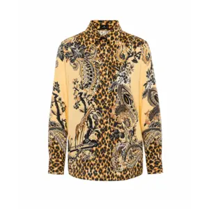 Etro Piazzata Leopard Printed Silk Shirt