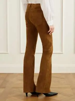 FRAME The Rodeo Suede Flared Pants