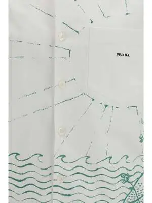 Prada Oversized Wave Print Shirt