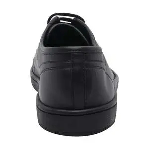 Saint Laurent Black Leather Lace-up Sneakers - Multicolor