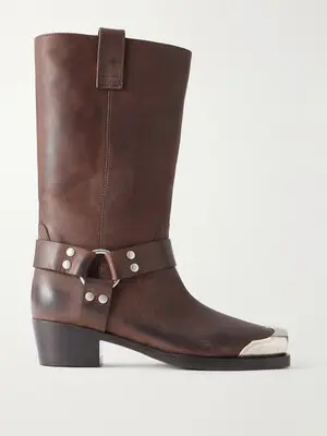 PARIS TEXAS PARIS TEXAS Roxy Embellished Leather Ankle Boots