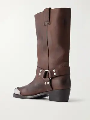 Paris Texas Roxy Embellished Leather Ankle Boots