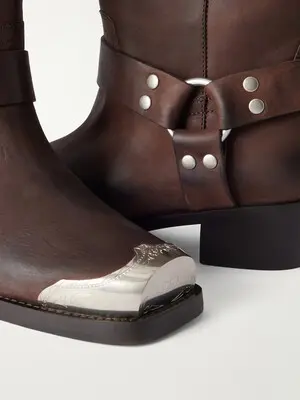Paris Texas Roxy Embellished Leather Ankle Boots