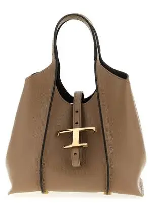 TOD'S T Timeless' Mini Handbag - Cream