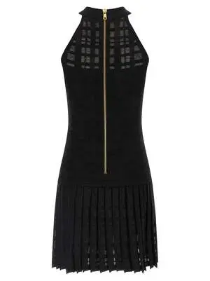 Balmain Tartan Knit Dress