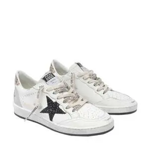 GOLDEN GOOSE Ballstar Sneakers With Glitter Detail