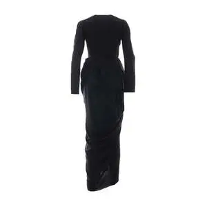 VIVIENNE WESTWOOD Draped V-neck Long-sleeve Belted Dress