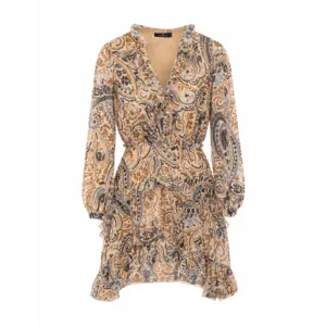 Etro Paisley Piazzata Motif Dress - Cream