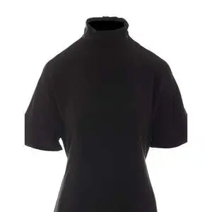 Alaïa Asymmetric Turtleneck Dress With Bow Detail