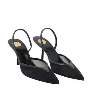 Saint Laurent Folie Open Back Pumps