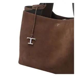 TOD'S Medium Suede Shoulder Bag